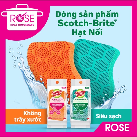 Multi-purpose Scotch Brite 3M dishwashing pad, antibacterial foam, no ...