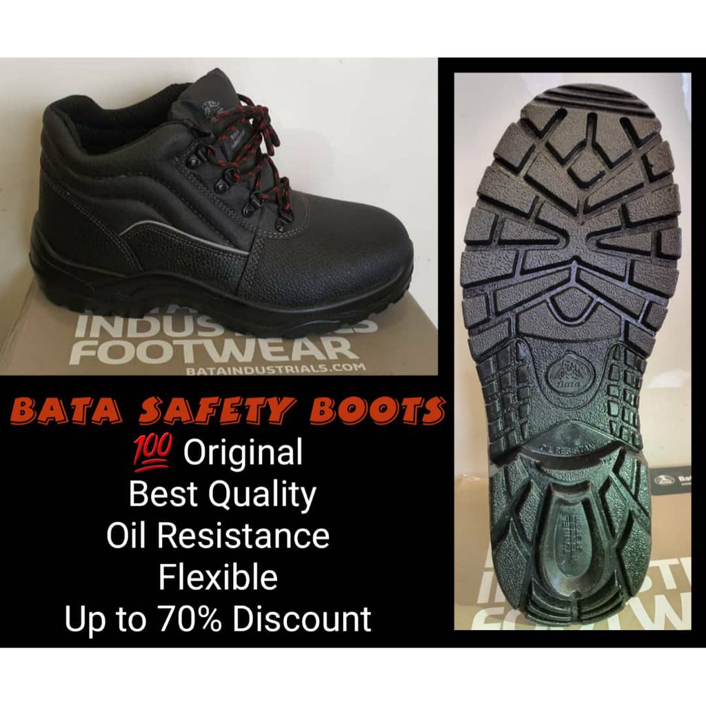 kasut lelaki BATA 100% Original Safety Boots (High Cut) | Shopee Malaysia