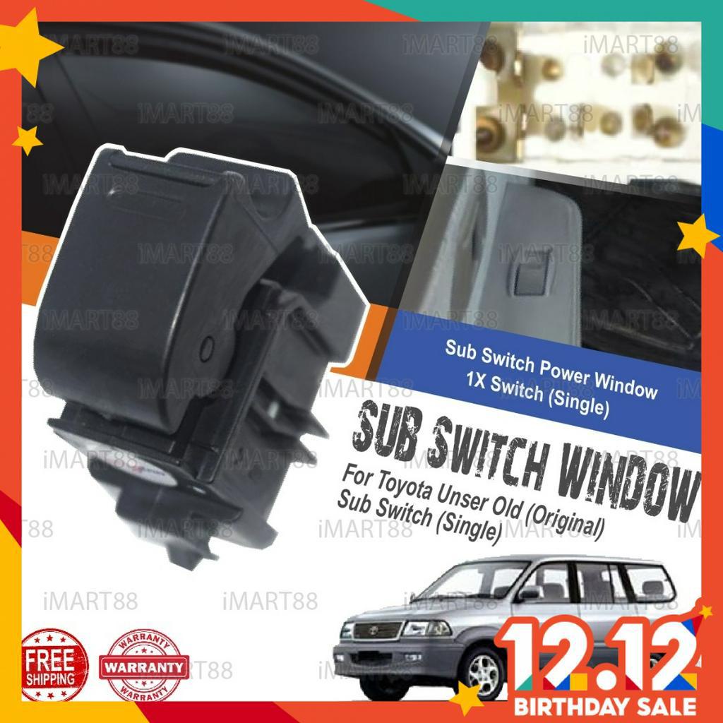 Original Toyota Unser Old Single Sub Power Window Switch Suis Tingkap ...