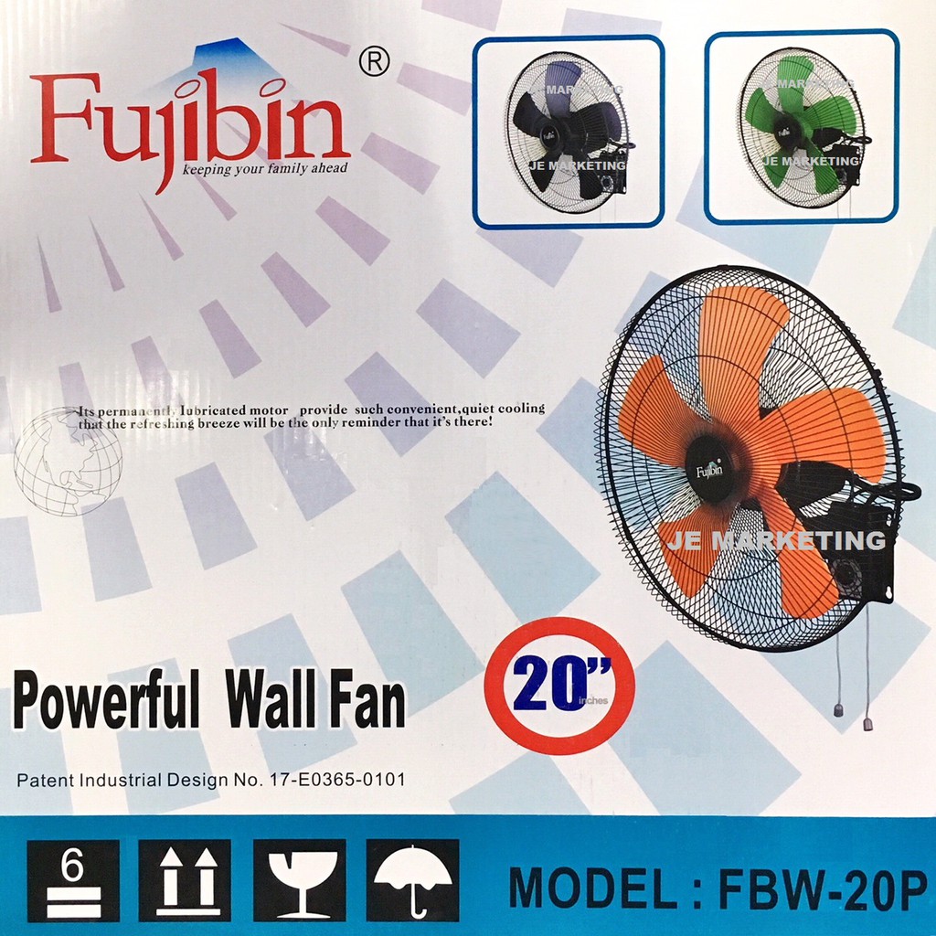 Fujibin 5 Blade Abs Colour Wall Fan (20") FBW-20P | Shopee Malaysia