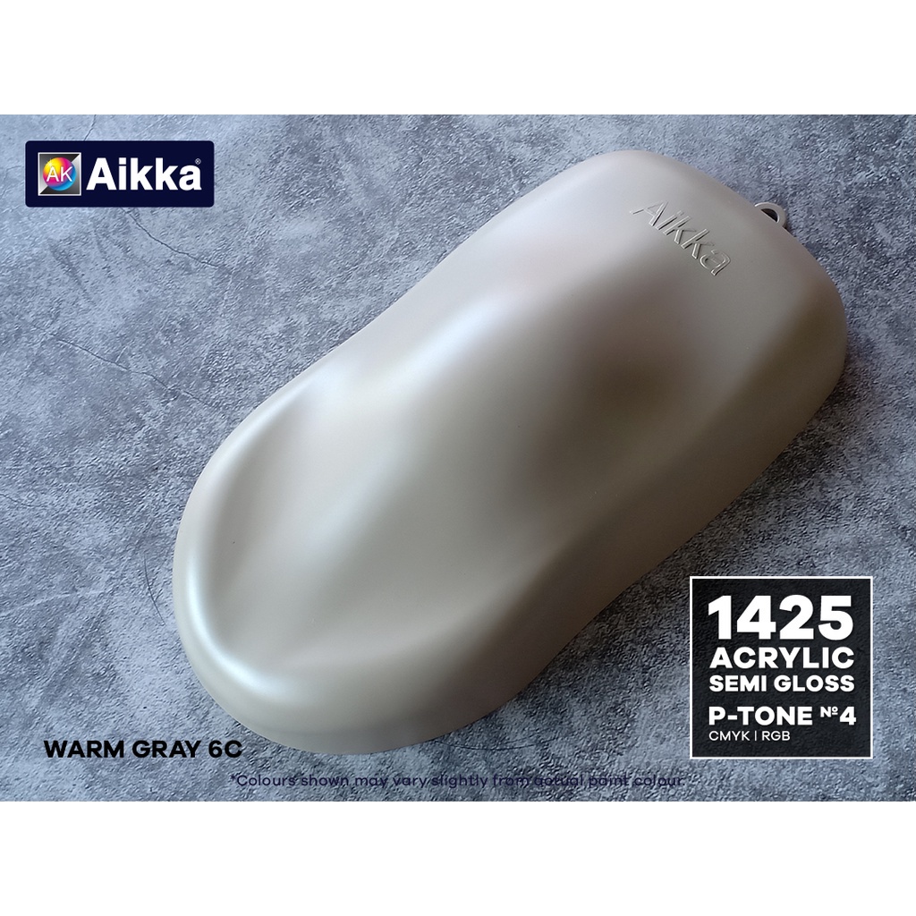 AIKKA Paint PANTONE Colour Warm Gray 6C / 1425 ACRYLIC SEMI GLOSS PAINT ...