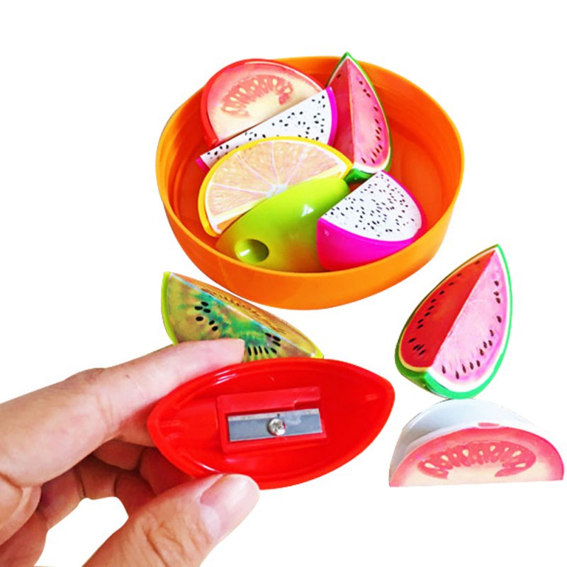 Fruit Shape Style Pencil Sharpener Stationery Cute Student supplies ...