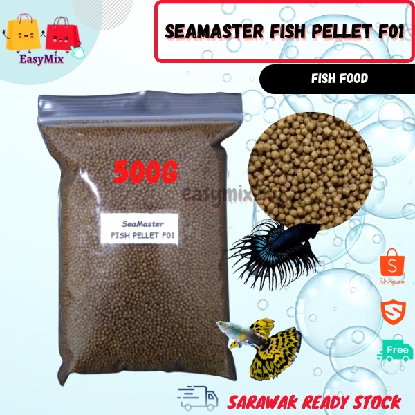Seamaster Fish Pellet F01 Floating Type High Protein Pallet Ikan ...