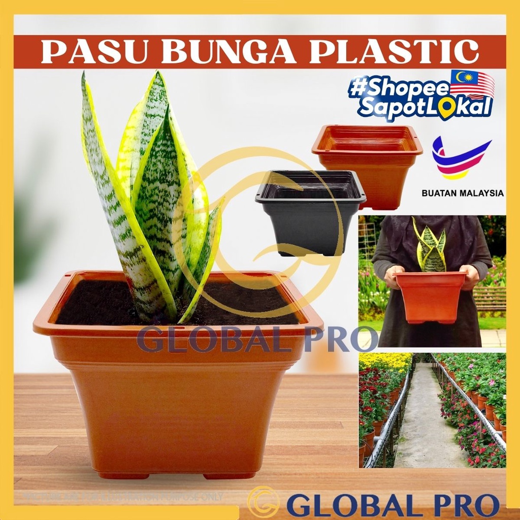 [PETAK] PASU BUNGA PLASTIK Berkualiti & Tebal Buatan Malaysia Pot ...