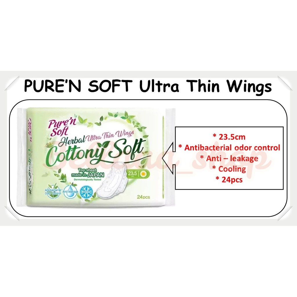 Pure'n Soft Herbal Ultra Thin Wings (23.5/24's) | Shopee Malaysia