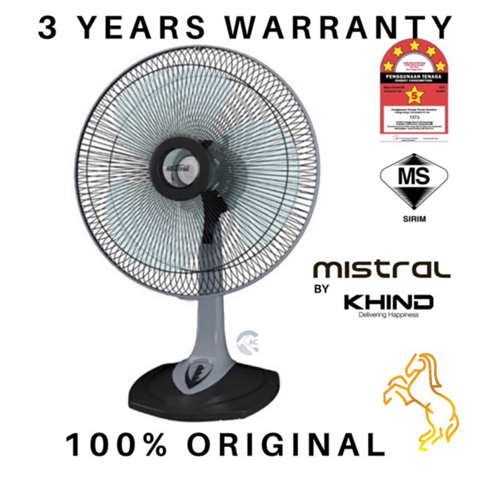 KHIND Mistral MTF-12E13 MTF12E13 TABLE FAN 12" 3 YEARS WARRANTY KIPAS ...