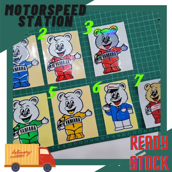 STICKER Pantul Cutting Yamaha Bear Stiker Motor Reflective | Shopee ...