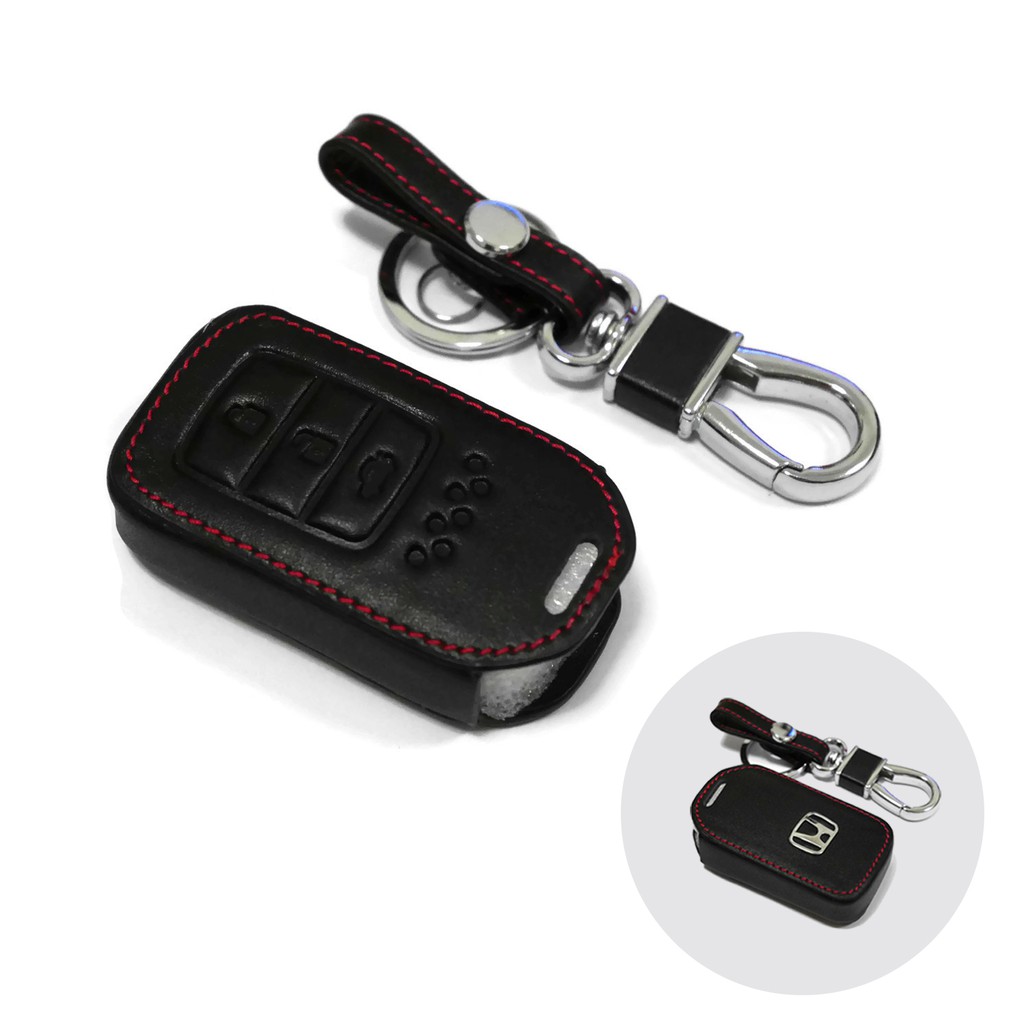 Honda City / Accord / HRV / CRV 2014-2024 Keyless Remote Leather Key ...