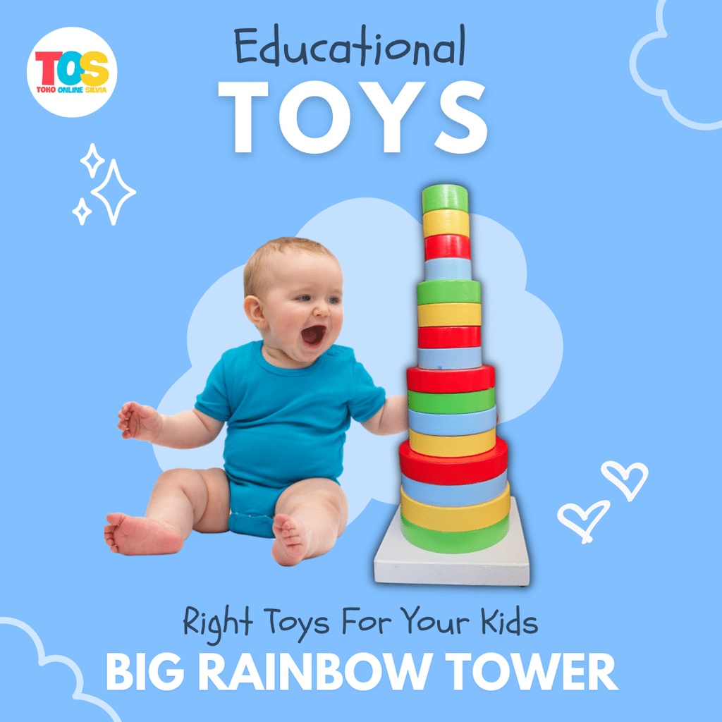 KAYU [Extra Large] donut tower/donut Ring/Big rainbow tower Circle ...