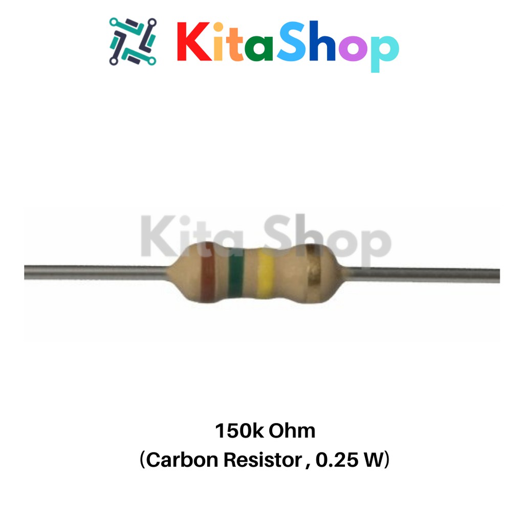 Resistor 150k Ohm (Carbon - 0.25W) | Shopee Malaysia