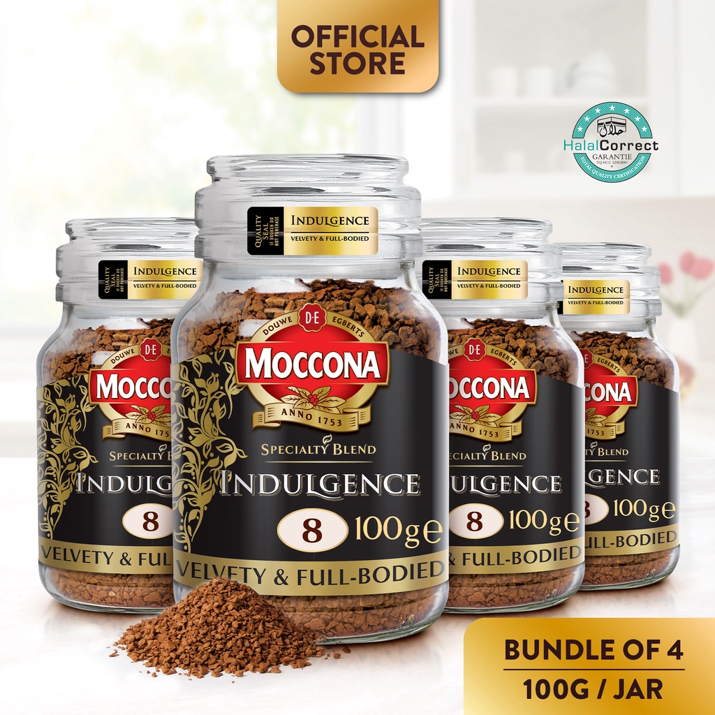 (Bundle of 4) Moccona Classic Freeze Dried Instant Coffee, 95/100g ...