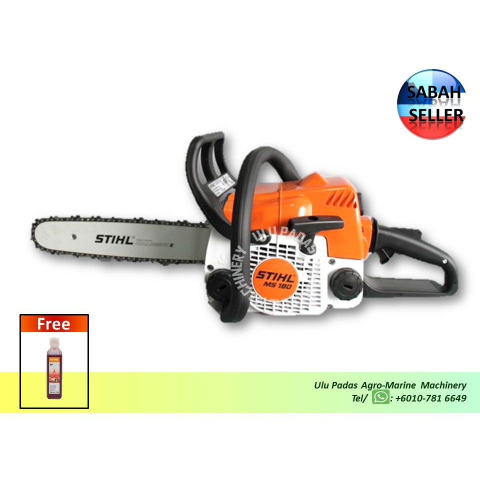 [SABAH] STIHL Chainsaw MS180 (16" GUIDE BAR) - (Guaranteed Original) | Shopee Malaysia