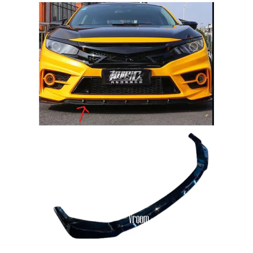 Civic FC FC450 FC 450 Front Skirt Front Lip Front Lips Front Bumper ...