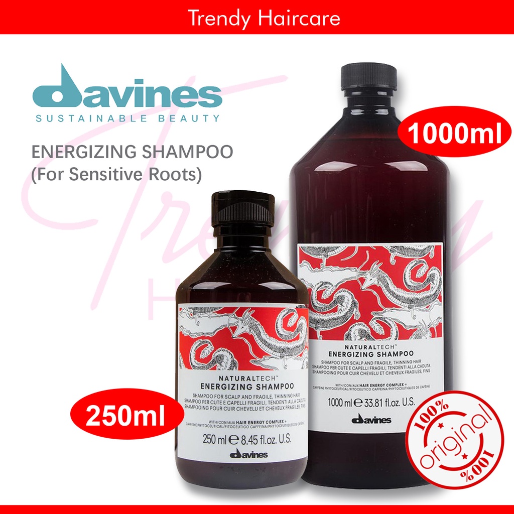 Davines Naturaltech Energizing Shampoo 1000ml 250ml Shopee Malaysia