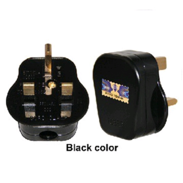 PLUG TOP 13A 250V WHITE BLACK / FUSED PLUG TOP with SIRIM APPROVED ...