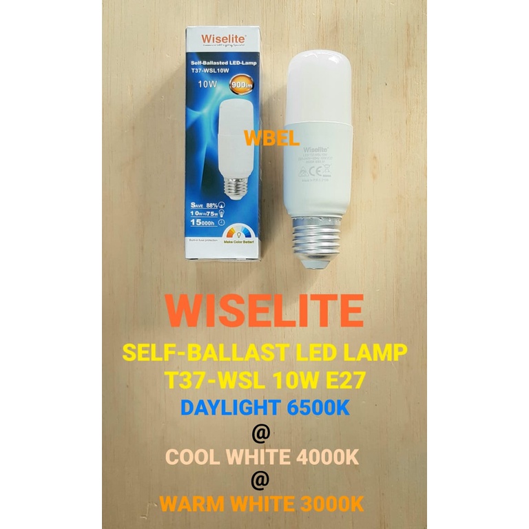 WISELITE SELF-BALLASTED LED STICK LAMP T37-WSL 10W E27 DAYLIGHT 6500K ...