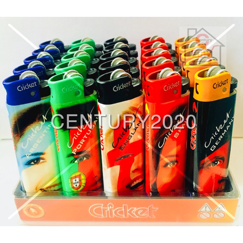 CRICKET Lighter Europe Country Normal Flame Flint Disposable Gas ...