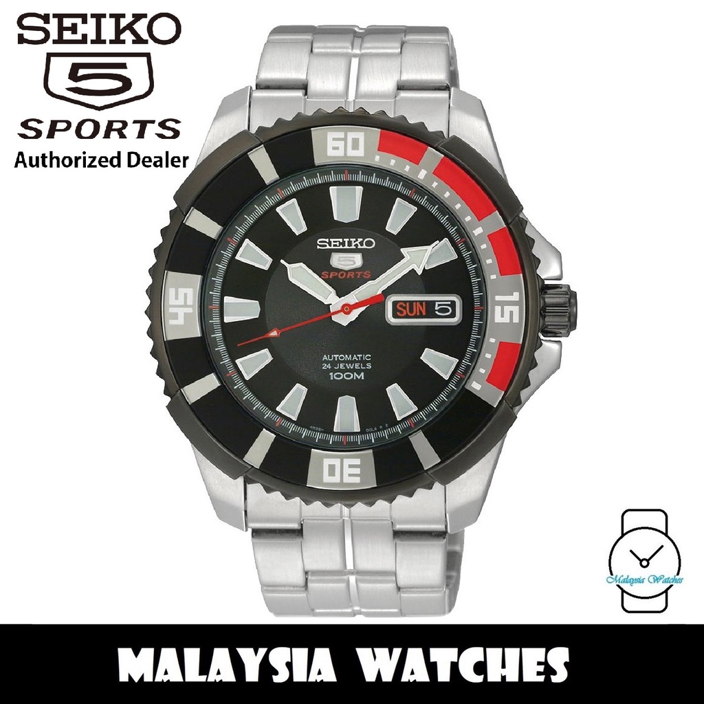 Seiko 5 Sports SRP207K1 Automatic Scratch Resistant Hardlex Glass ...