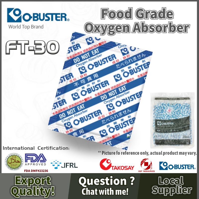 O-BUSTER 30cc Oksigen absorber, Oxygen Absorber, 脱氧剂, Penyerap Oksigen ...