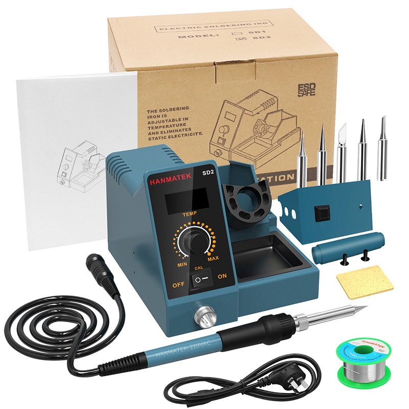 HANMATEK 0 480 60W Soldering station soldering iron soldering set soldering iron set Welding Rework Station for Cellphone BGA SMD PCB IC Repair Tools Shopee Malaysia