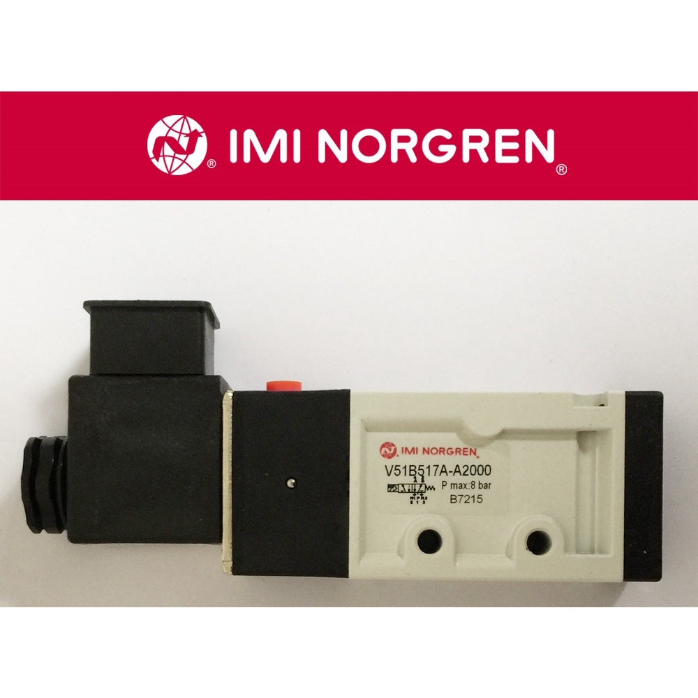 Norgren Mechanically operated pneumatic valve V51B517A-A213J 24VDC ...