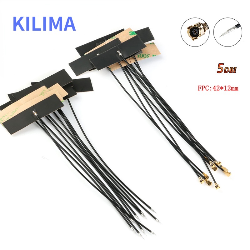 5Pcs 2.4Ghz WIFI Internal Antenna 5dBi IPX IPEX Connector FPC Omni ...
