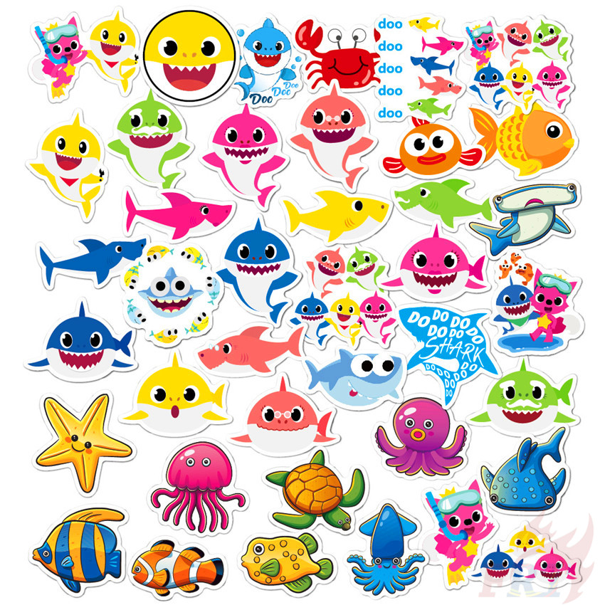 Baby Shark Series 01 - Children's Song Stickers 50Pcs/Set DIY Fashion ...