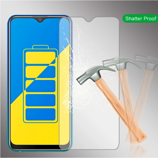 Vivo Y12 Transparent Tempered Glass (With Cleaning Pad) | Shopee Malaysia