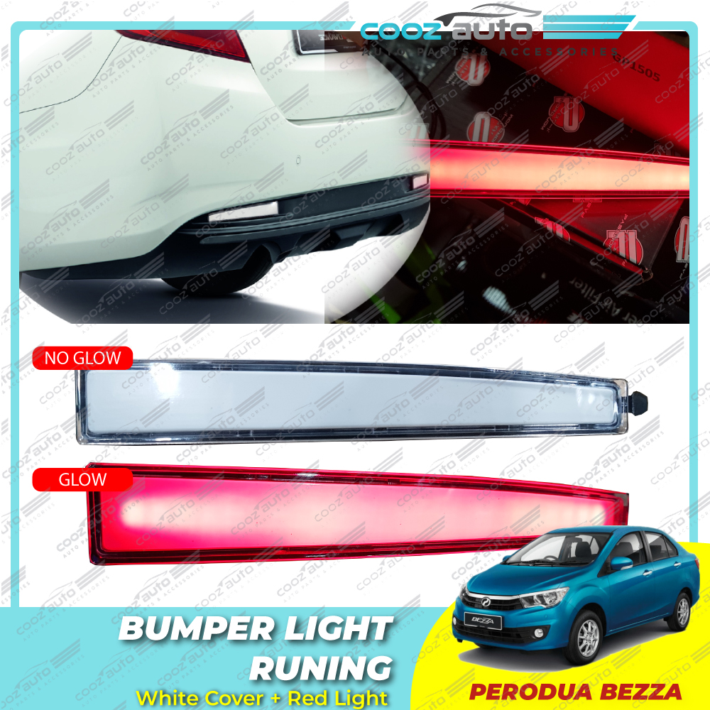 Perodua Bezza Rear Bumper Reflector Hi-Low LED Brake Lamp Light Warning ...