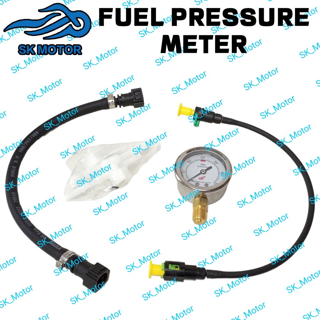 Motor Motorcycle Fuel Pump Pressure Meter YAMAHA HONDA SUZUKI SYM Test ...