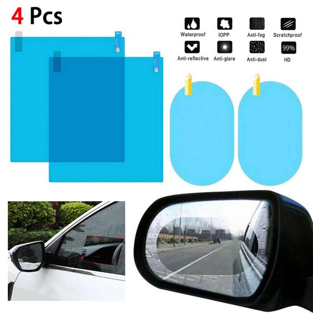 RainProof Film Rear View Side Mirror Rain Repellant Sticker Anti Glare ...
