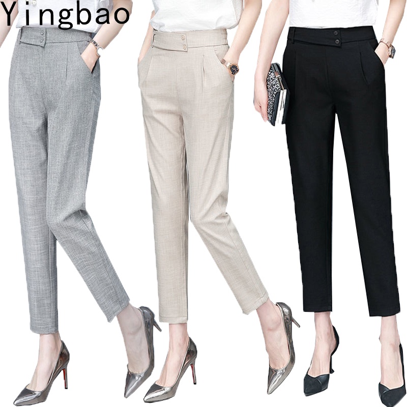Yingbao Ready Stock Pant Suit for Women Formal Office Work Wear Summer ...