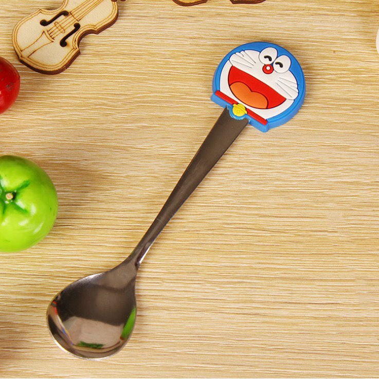 Cute Cartoon Stainless Steel Spoon Character Cup Spoon Door Gift Hadiah ...