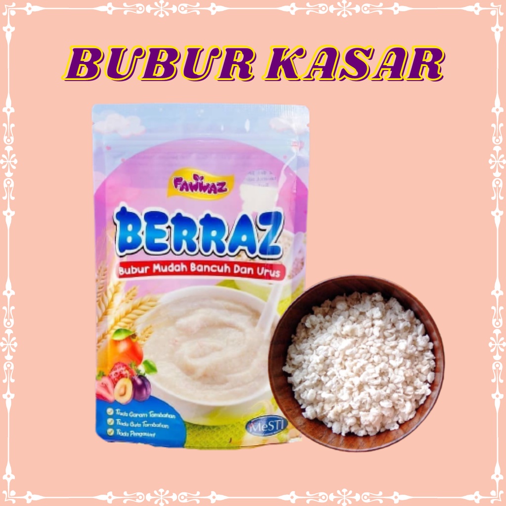 FAWWAZ BERRAZ BUBUR KASAR - WHITE RICE FLAKES - BABY INSTANT PORRIDGE ...