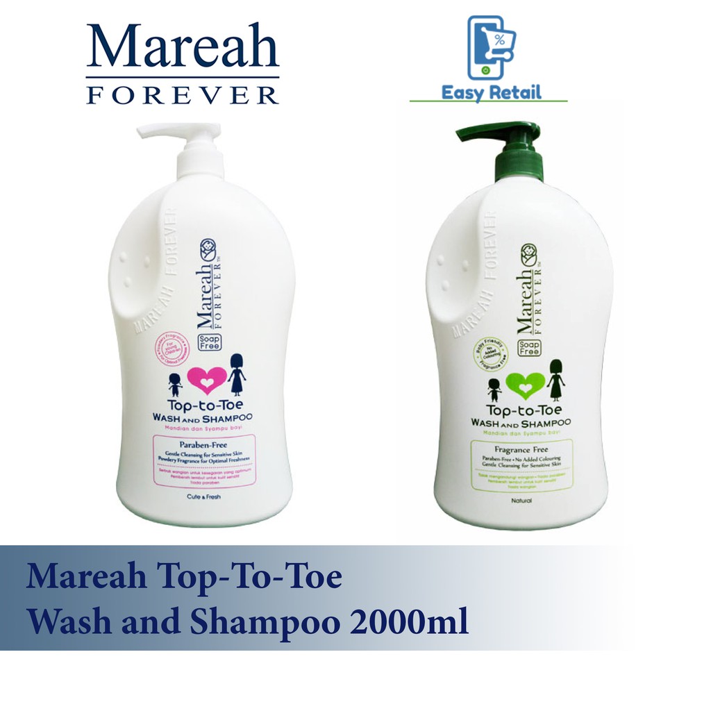 Mareah forever Top-to-Toe Mandian Top to Toe 2000ml/ 2litre (Natural ...