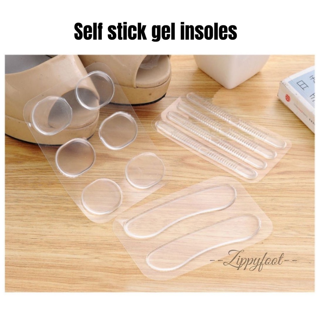 Unisex Clear Silicone Heel Insole Pad Foot Protection Anti Slip Shoe ...