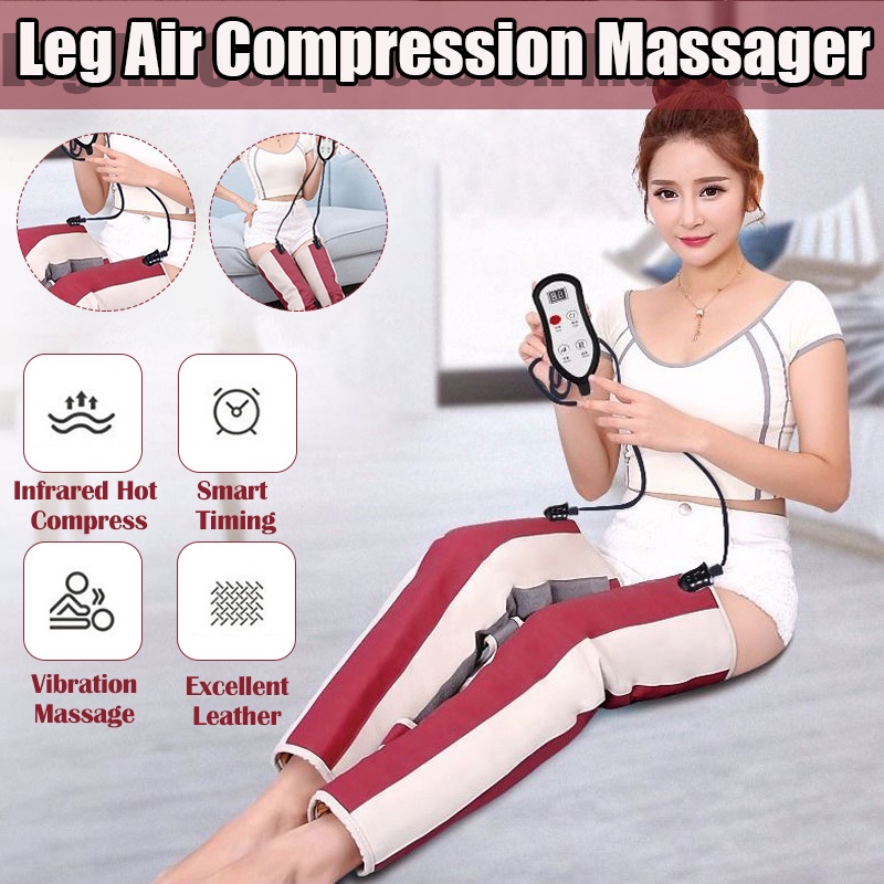 Electric Air Compression Leg Massager Electric Circulation Leg Wraps ...