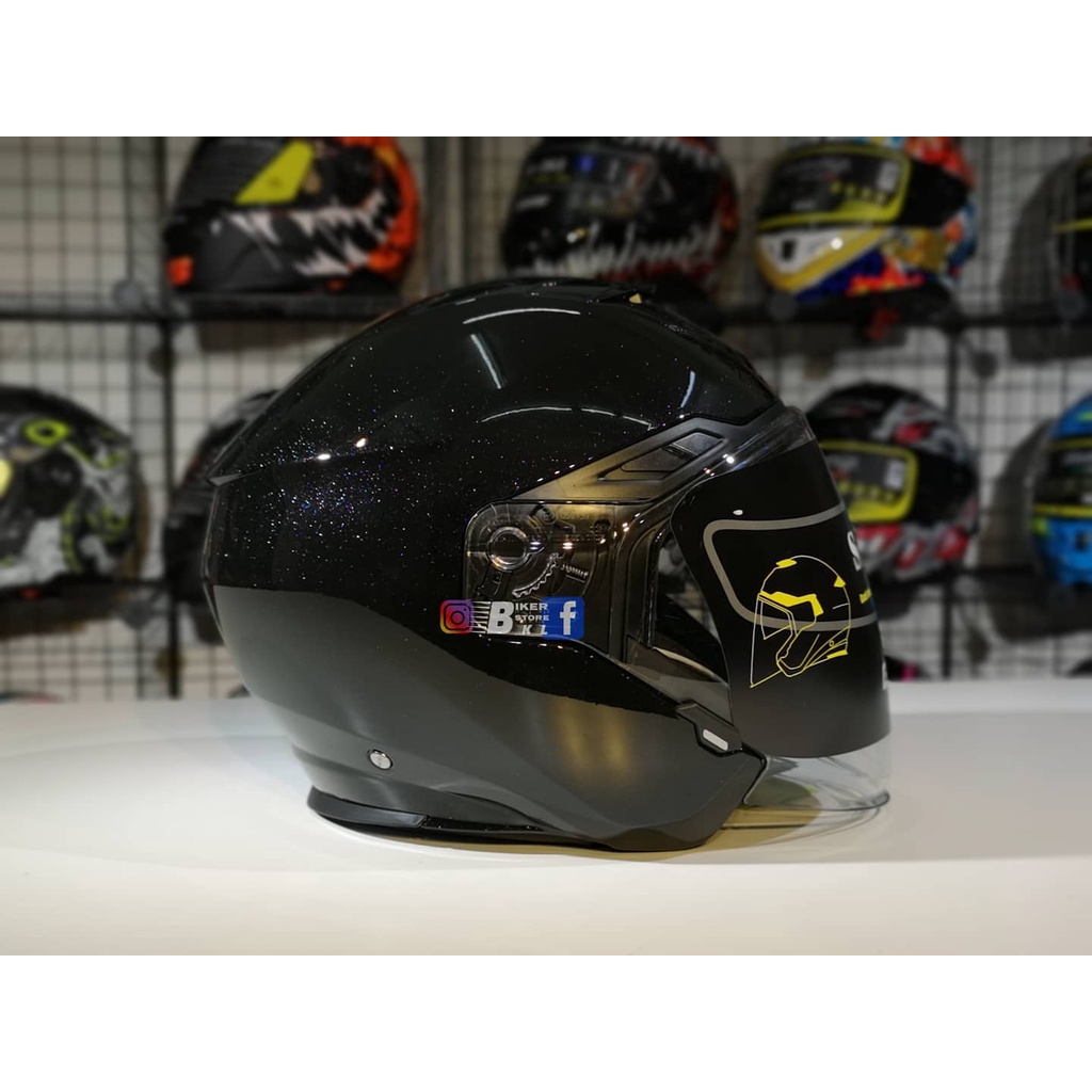 Original GSB G-263 Glass Black Open Face Helmet | Shopee Malaysia
