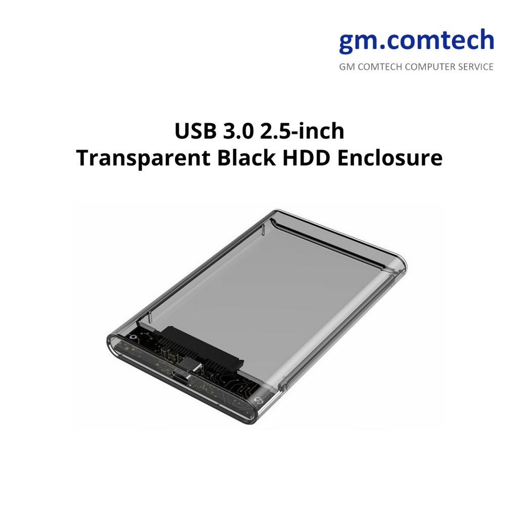 Acasis EC-7250 USB 3.2, Type-C Penutup HDD 2.5 inci Hitam/Lutsinar ...