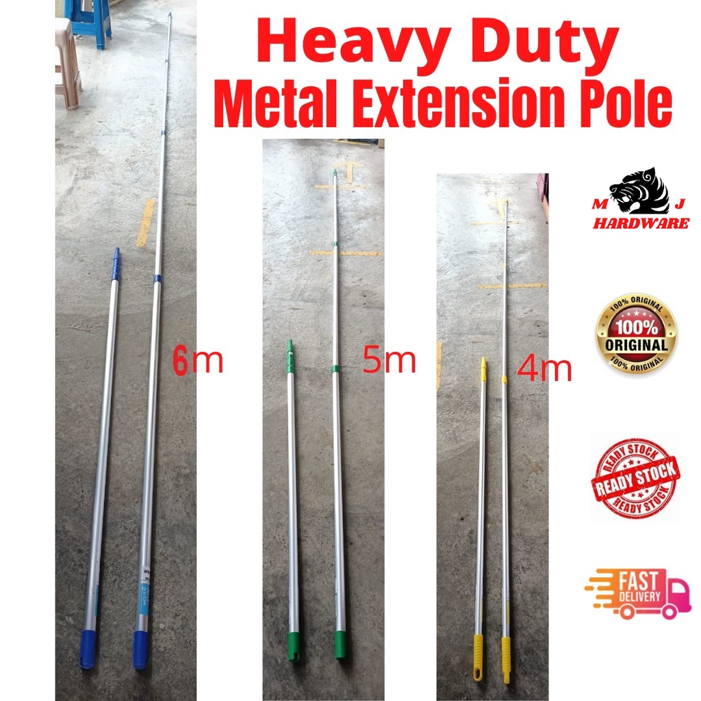 4M 5M 6M Adjustable Aluminium Extension Pole/Rod, Wall Painting, cobweb ...