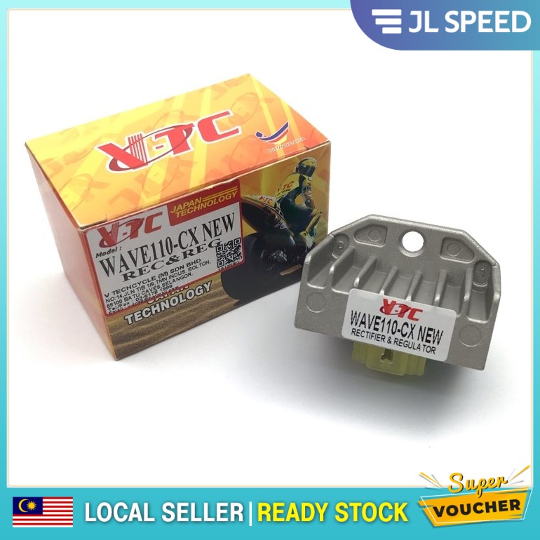 HONDA WAVE ALPHA CX 110 NEW CX110 NEW V2 RECTIFIER REGULATOR KATAP ...