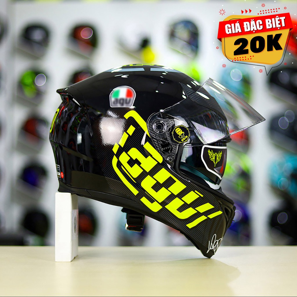 (1 Pinlock INCLUDED) ROC 05 HELMET 2 GLOSSY BLACK GLASSES WITH GOLD AGV ...