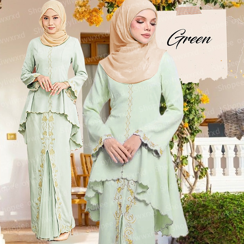 Baju Kurung Kebaya Baju Kurung Moden Ironless Kurung Nikah Tunang ...