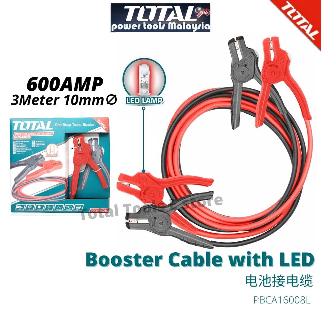TOTAL Booster Cable / Jumper Cable / Kabel Jumper Kereta with LED ...