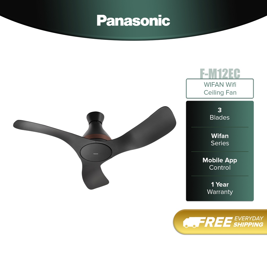 Panasonic WIFAN 3-Blade WiFi Ceiling Fan with Mobile& Remote Control DC ...