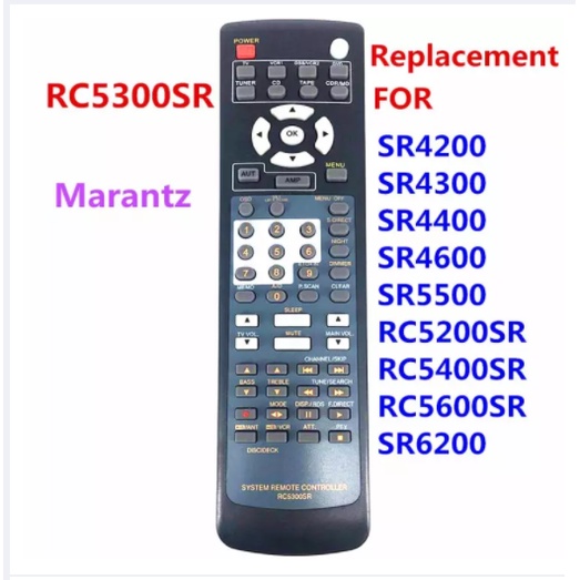 Remote control for RC5300SR Marantz SR4200 SR4300 SR4400 SR4600 SR5500 ...