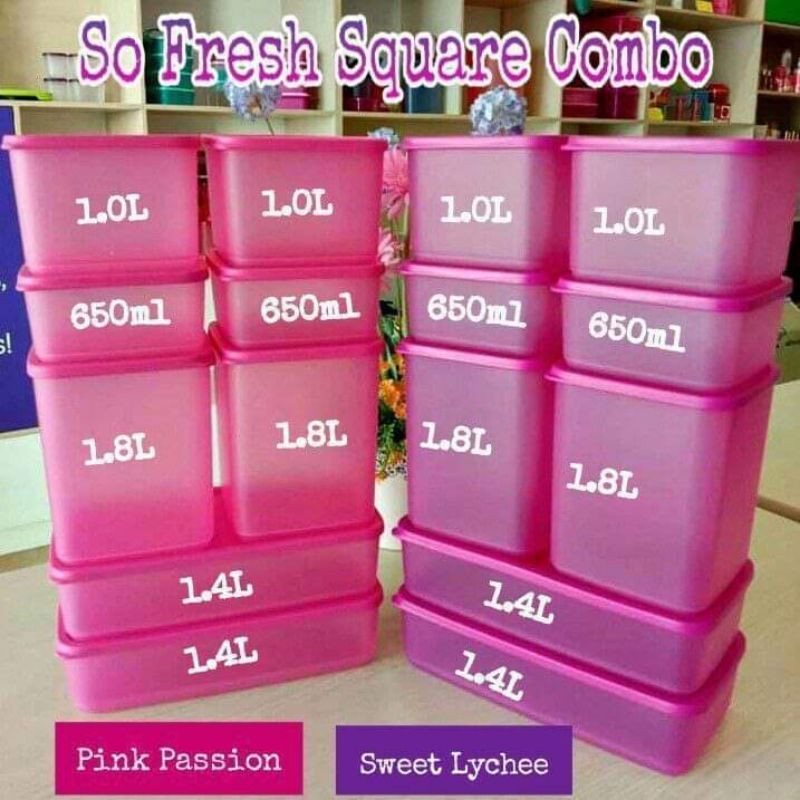 So Fresh Square Tupperware | Shopee Malaysia