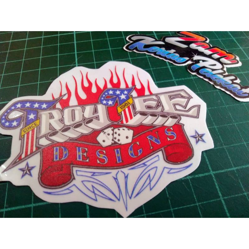STICKERS TROY LEE DESIGNS FIRE LOGO STICKER TLD TRANSPARENT | Shopee ...