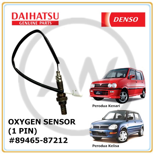 Original Daihatsu Denso Perodua Kelisa Kenari Oxygen O2 Lambda Exhaust Sensor (1 Pin) (89465 ...