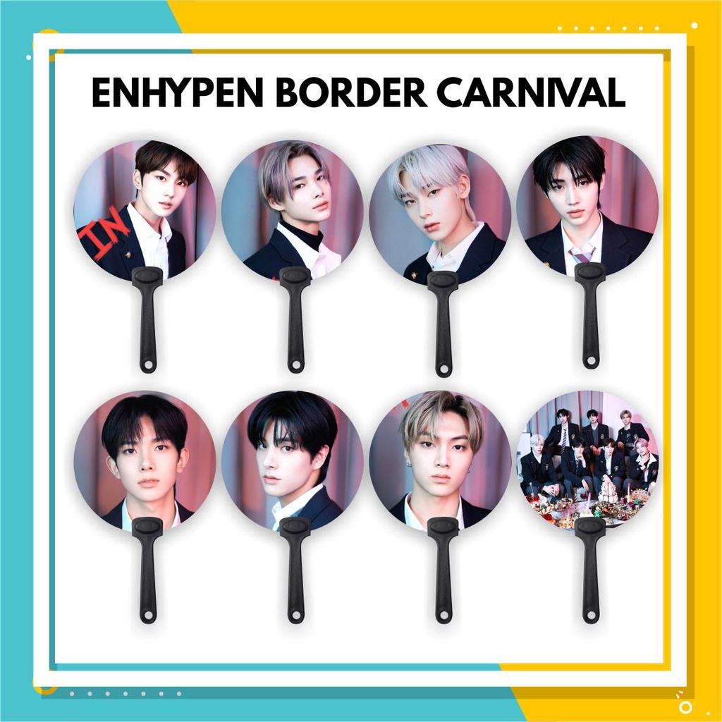 ENHYPEN BORDER CARNIVAL HAND FAN - UNOFFICIAL KPOP SOUVENIR | Shopee ...